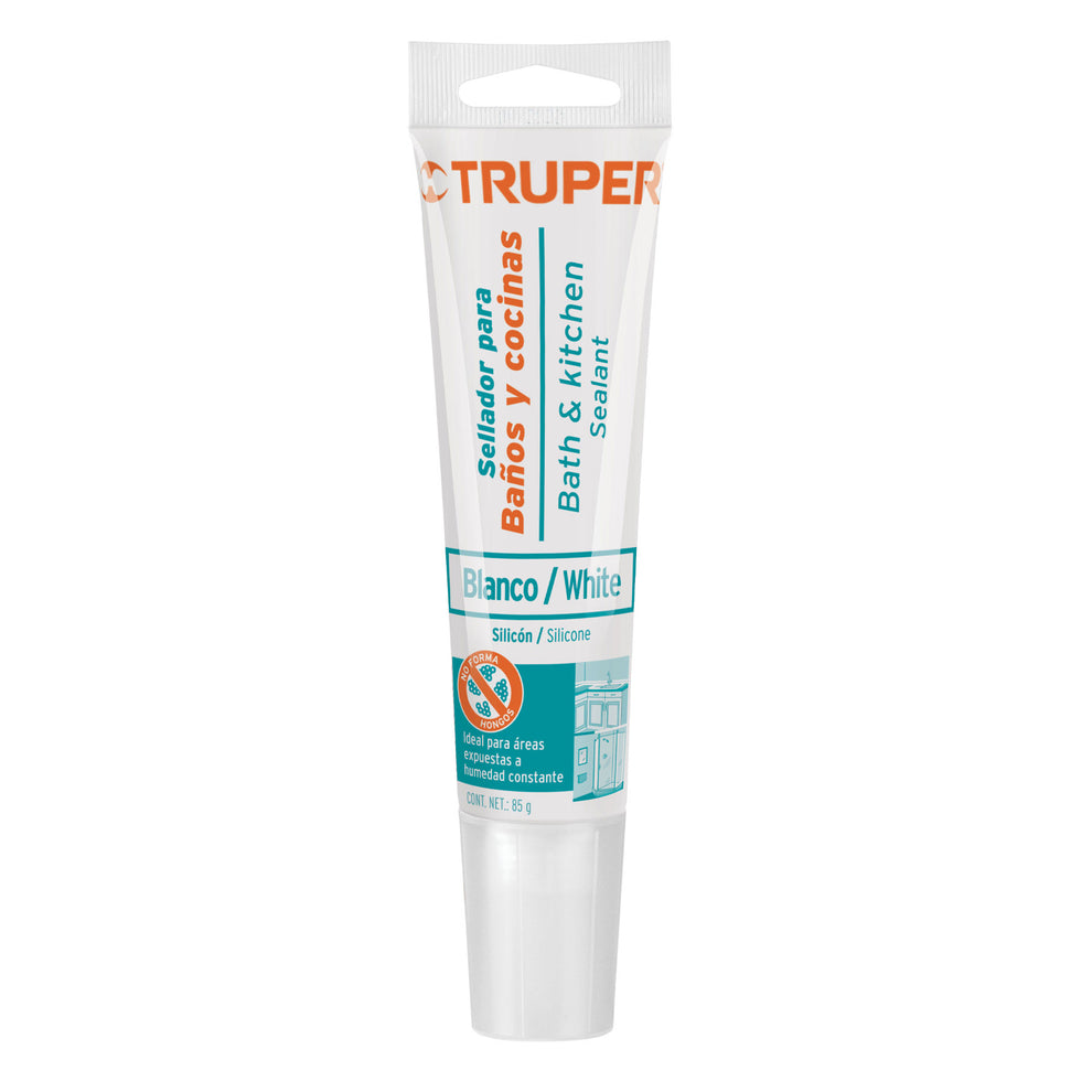 Silicon blanco blister 85 gr antihongos 18568 truper Pieza – Ferreteria ...